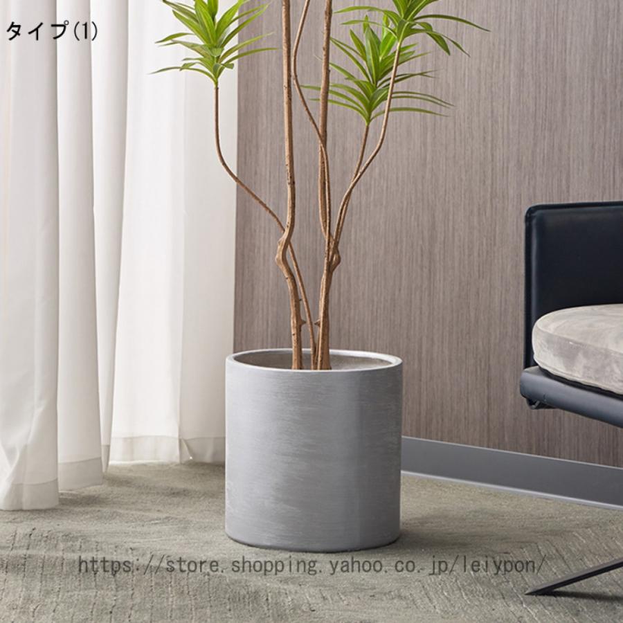 植木鉢 セメント製 プランター 北欧 水抜き穴付き 通気性 シンプル アイデア植木鉢 大口径 多肉ポット 大型 オシャレ 丸形 室内 おしゃれ デパート ホテル : g03-qcn ...