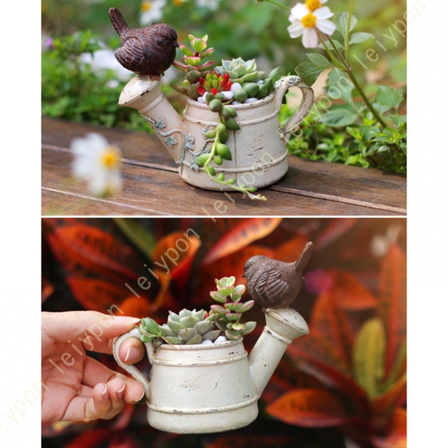 盆栽鉢 植木鉢 樹脂 プランター 底穴あり カートゥーン コンパクト 小鳥の植木鉢 インテリア 多肉植物 クリエイティブ 可愛い 園芸 ガーデン 鉢植え植物 : g03-qcn-vqembb ...