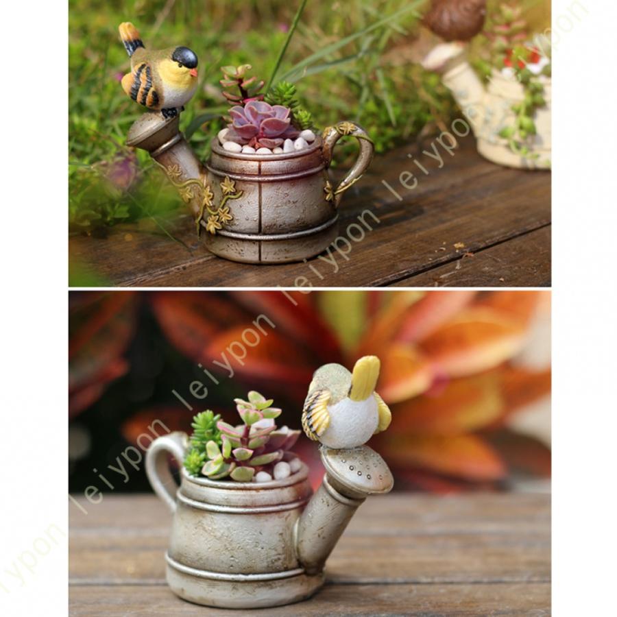 盆栽鉢 植木鉢 樹脂 プランター 底穴あり カートゥーン コンパクト 小鳥の植木鉢 インテリア 多肉植物 クリエイティブ 可愛い 園芸 ガーデン 鉢植え植物 : g03-qcn-vqembb ...