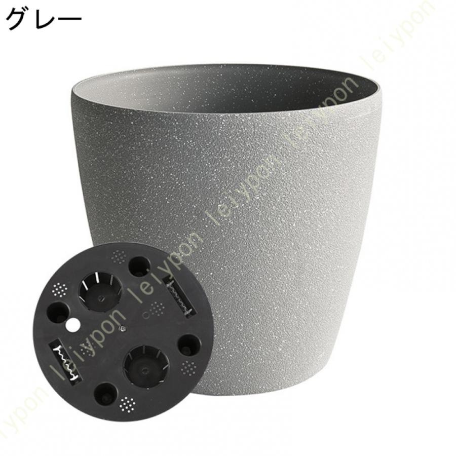 観葉植物ポット 鉢植え プラスチック 自動吸水鉢 丸形 シンプル 北欧 オシャレ 怠け者の植木鉢 自動吸水 大口径 ガーデニング用品 デスクトップ盆栽 自動給水 :g03-qcn-VQEUAR ...