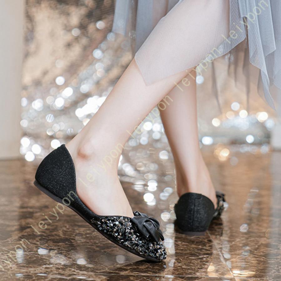 キラキラ パンプス ローヒール ぺたんこ 痛くない スクエアトゥ キラキラ パンプス ローヒール ぺたんこ 痛くない スクエアトゥ