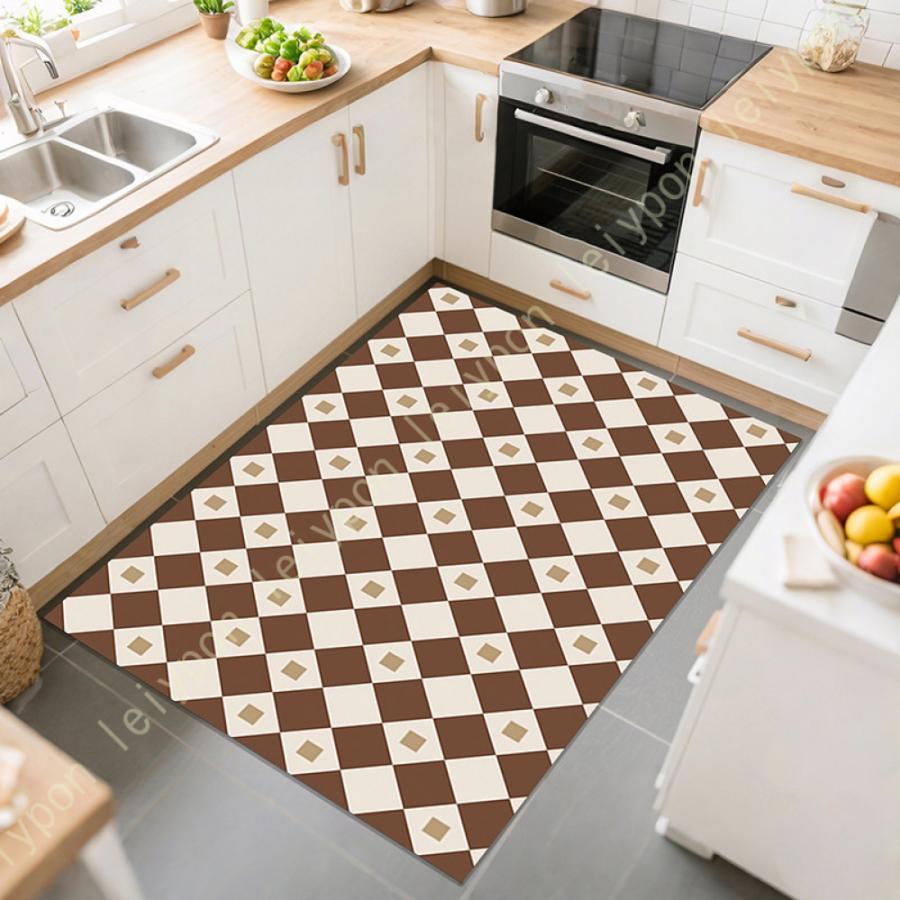 キッチンマット 拭ける PVC 抗菌 防臭 エスニック 厚手 クッションフロア 滑り止め 床保護マット 台所マット 低反発 防水 防油 廊下 北欧 おしゃれ : leiypon - 通販 ...