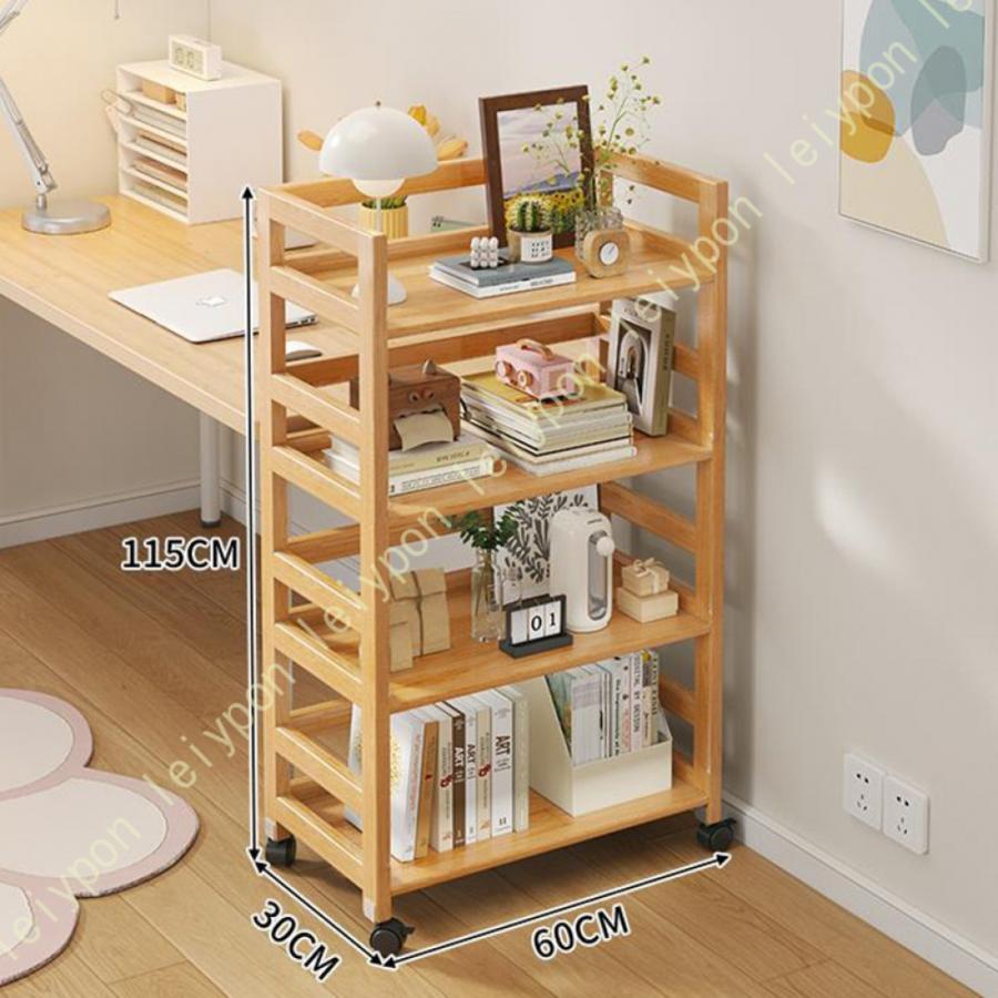 キッチンラック 収納カート 木製 置き棚 キッチンワゴン キャスター付き 4段 収納ワゴン 食器棚 収納ラック おしゃれ 大容量 ラック オープンシェルフ : leiypon - 通販 ...