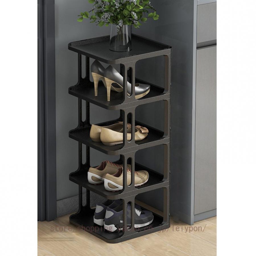 シューズラック スリム 靴箱 省スペース 下駄箱 おしゃれ 靴 収納 狭い玄関 靴棚 薄型 玄関 簡易 シューズ ボックス 縦長 靴置き 北欧 丈夫 組み立て簡単 : leiypon - 通販 ...