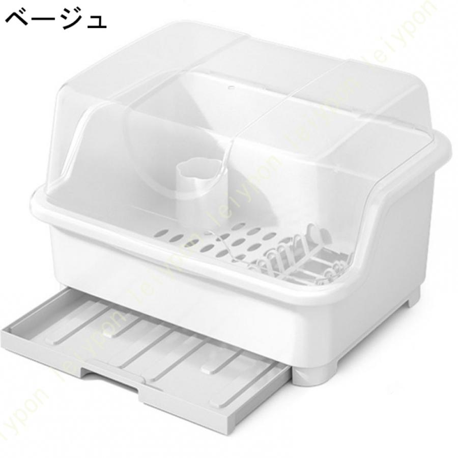 水切りラック 水切りかご フタ付き トレー付き 食器 大容量 キッチン収納 食器収納 食器水切りラック 多機能かご 食器棚 バスケット おしゃれ : leiypon - 通販 - Yahoo ...