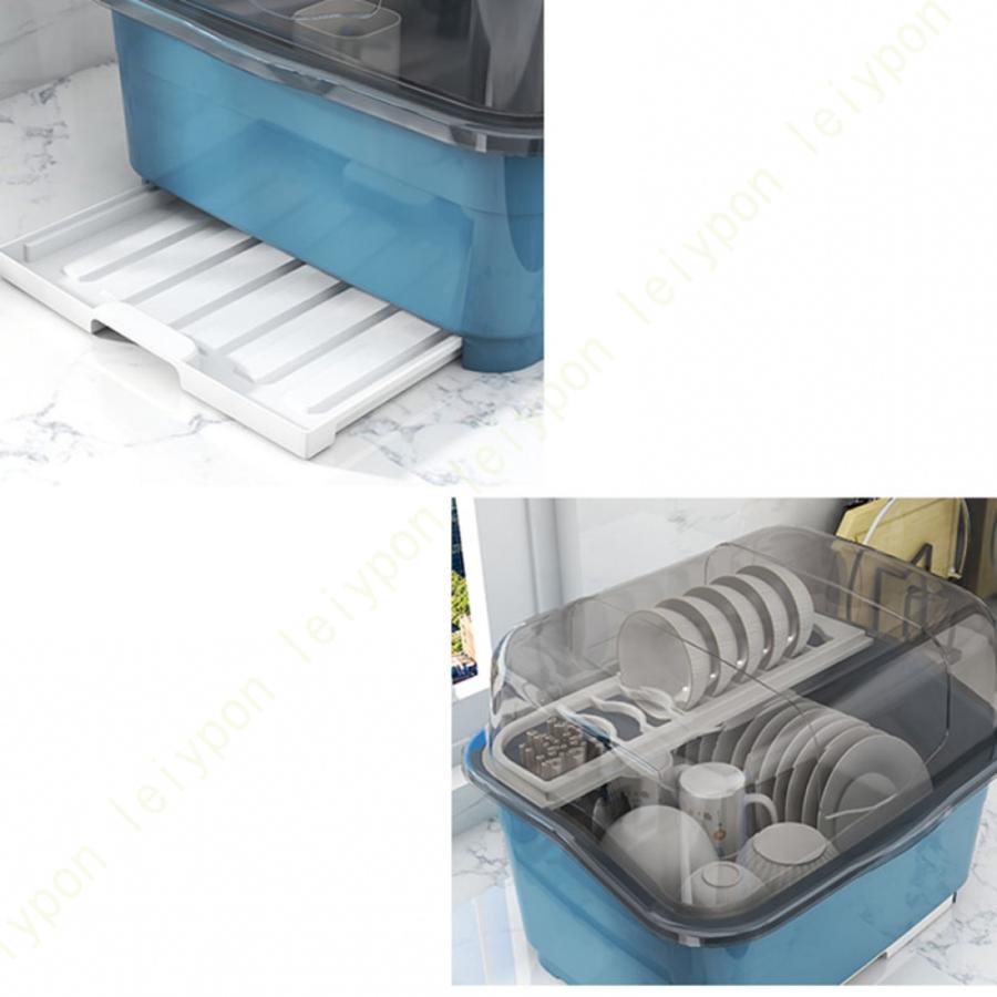 カウンター上 収納 ラック 食器棚 ロータイプ ミニ食器棚 キッチン収納ケース フタ付き キッチンラック 水切りラック 水切りかご 台所 キッチン 収納 お皿 :hgN-zaK-BSW1Z ...