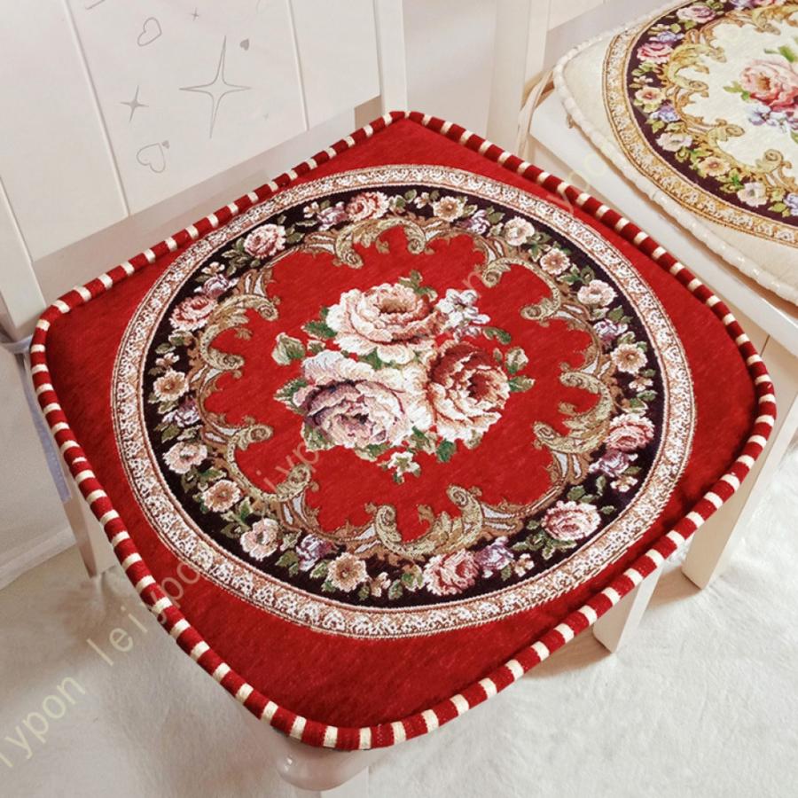 椅子用 座布団 シートクッション ひも付き ダイニングチェア用 おしゃれ 4枚セット チェアパッド 馬蹄型 椅子用 クッション 滑り止め 椅子クッション 座布団 : j7l-vup ...