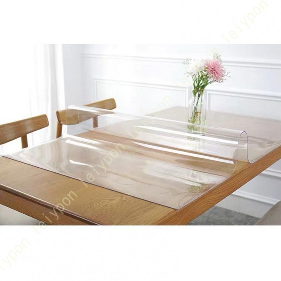 テーブルクロス 透明 クリア 花柄 ビニールマット ビニールクロス デスクマット テーブル保護 傷防止 PVC製 撥水 耐久 汚れ防止 両面非転写 テーブルマット : jvc-fmr ...