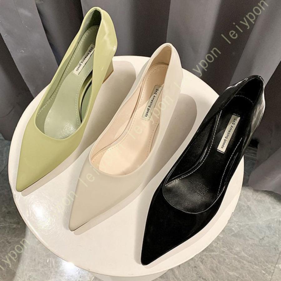 パンプス レディースパンプス ポインテッドトゥ 黒パンプス フォーマルシューズ 6.5cmヒール 太ヒール 痛くない 歩きやすい 大きいサイズ 小さいサイズ : leiypon - 通販 ...
