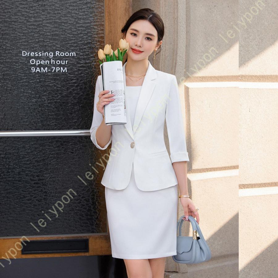 スーツ レディース ワンピーススーツ フォーマル 春夏秋 オフィス スリム ズボン レジャー 着痩せ 洋服 オフィススーツ 通勤 OL 結婚式 卒業式 入学式 : leiypon - 通販 ...