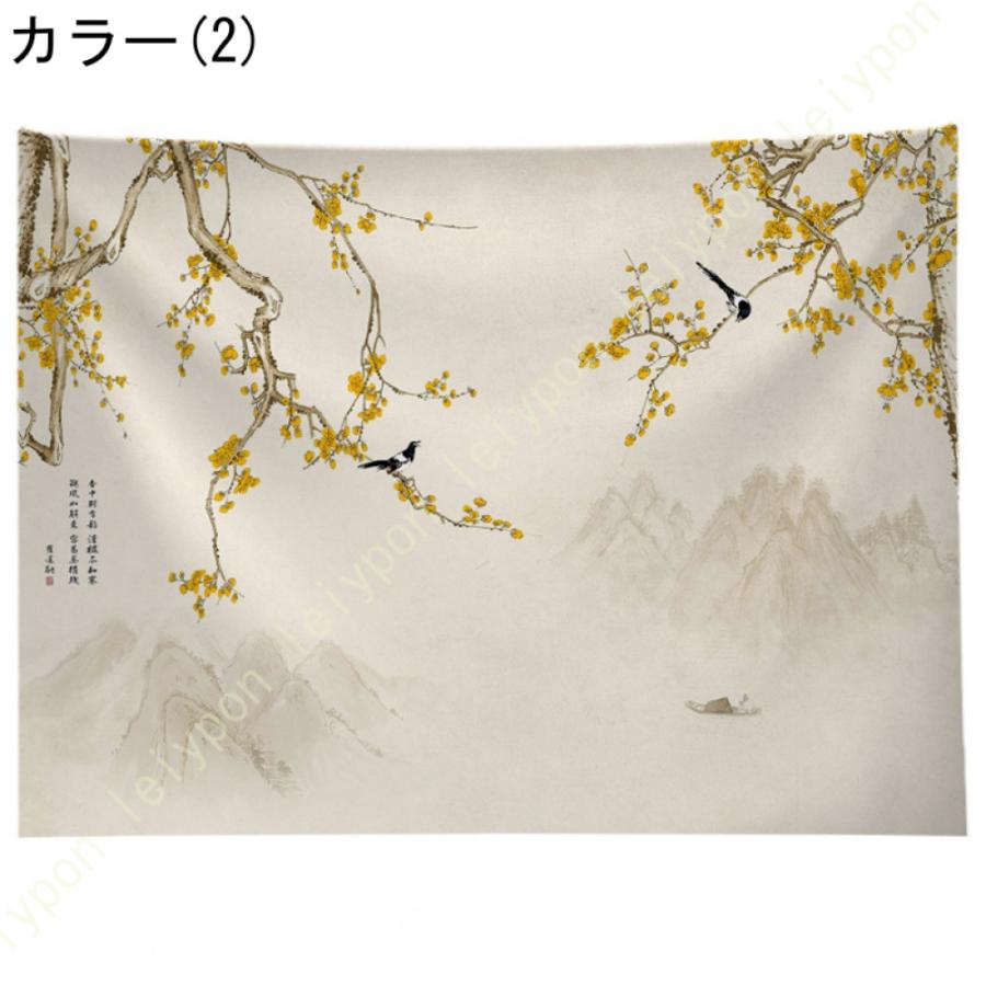 タペストリー 牡丹 花鳥画 中国 中華風 水墨画 山水画 布ポスター 模様替え 飾り用 装飾用 壁画 装飾用品 ポリエステル アートポスター インテリア 部屋飾り壁 : l1x-upd ...