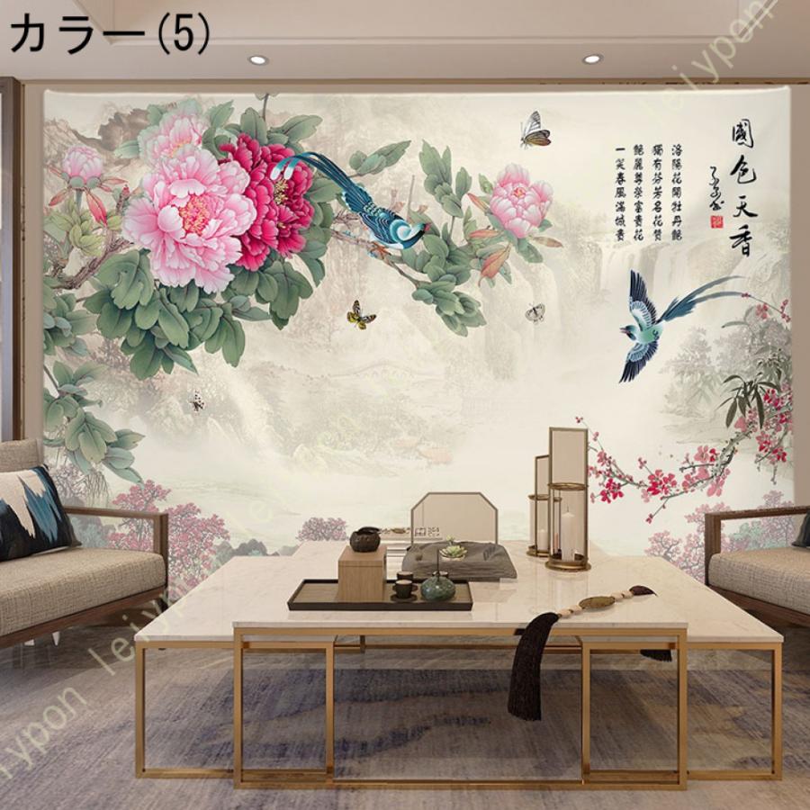 タペストリー 牡丹 花鳥画 中国 中華風 水墨画 山水画 布ポスター 模様替え 飾り用 装飾用 壁画 装飾用品 ポリエステル アートポスター インテリア 部屋飾り壁 : l1x-upd ...