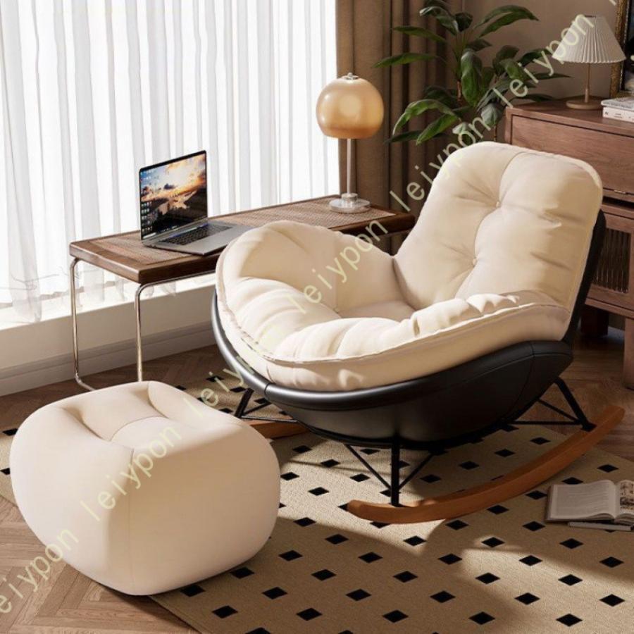 ロッキングチェア リクライニングチ 揺れる椅子 組立簡単 耐荷重200kg リラックスチェア 座り心地よい 人間工学 座り心地良い おしゃれ 簡単に組立 ソフト : leiypon - 通販 ...