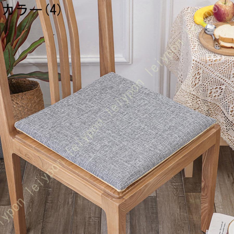 椅子 クッション 座布団 イス クッション 薄い チェアパッド 夏 北欧 おしゃれ 滑り止め付き シートクッション ダイニングチェアクッション 洗える :nbK-ssr-GJ5DX9 ...
