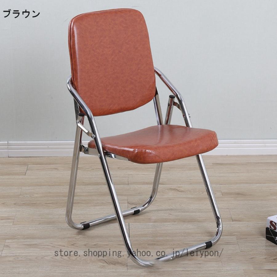 チェア 折りたたみ椅子 パイプ椅子 スタッキングチェア おしゃれ 北欧 モダン ダイニングチェア 会議椅子 ミーティングチェア 折り畳み 背もたれ イス 家具 : leiypon - 通販 ...