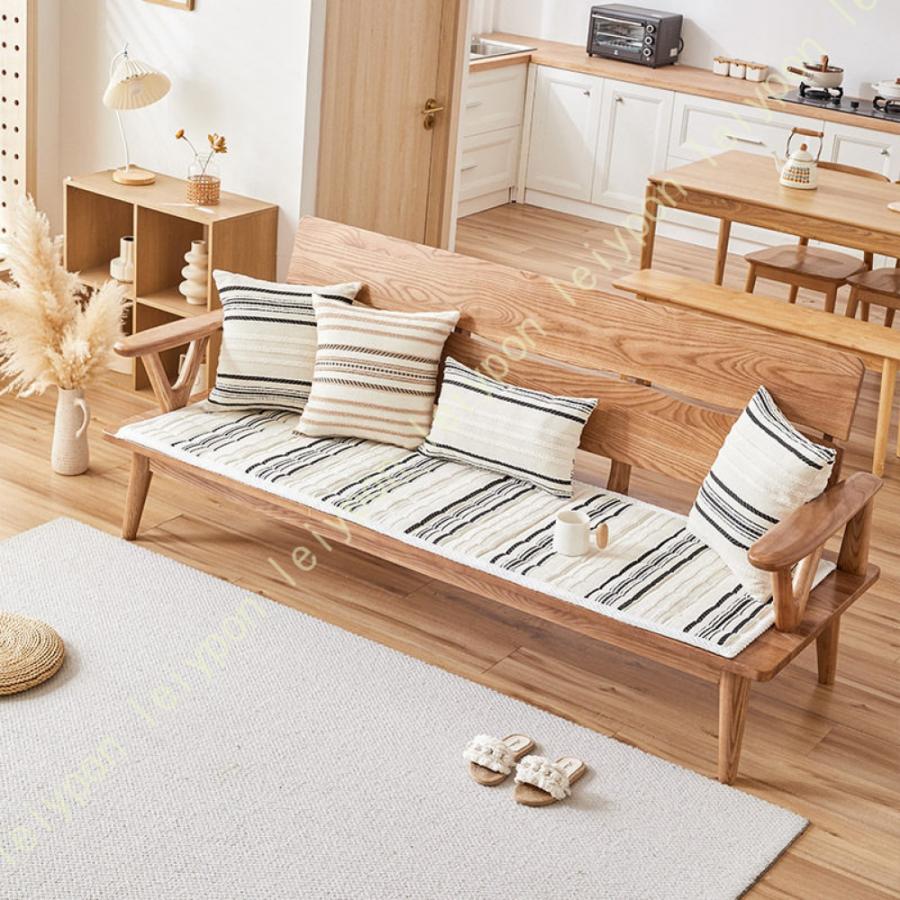 ソファー クッション ロング シートクッション 洗える ソファパッド 2人掛け用 ソファーパッド 長座布団 ロングクッション 長い座布団 ソファーマット 厚め : leiypon - 通販 ...