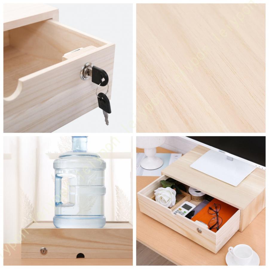 鍵付き 卓上収納ボックス 木製引き出し 大容量 小物チェスト 木製 多機能 小物入れ 化粧品 書類 引出し箱 引き出し アンティーク オフィス バスルーム 寝室 :oyL-c1r-M5C7Z ...