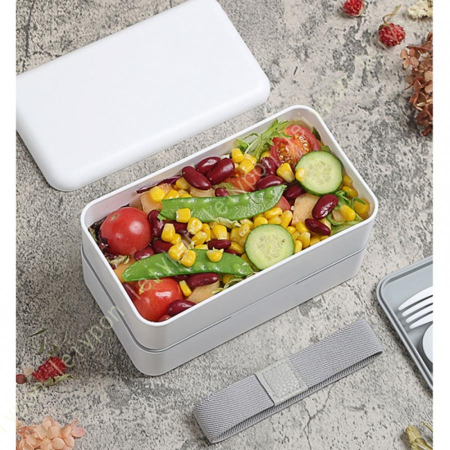 お弁当箱 シンプル 2段 二段 大容量 ランチボックス おしゃれ 900ml 男子 弁当箱 ランチボックス 電子レンジ対応 メンズ 箸付き スプーン 密封 漏れ防止 保温 : oyl-c1r ...