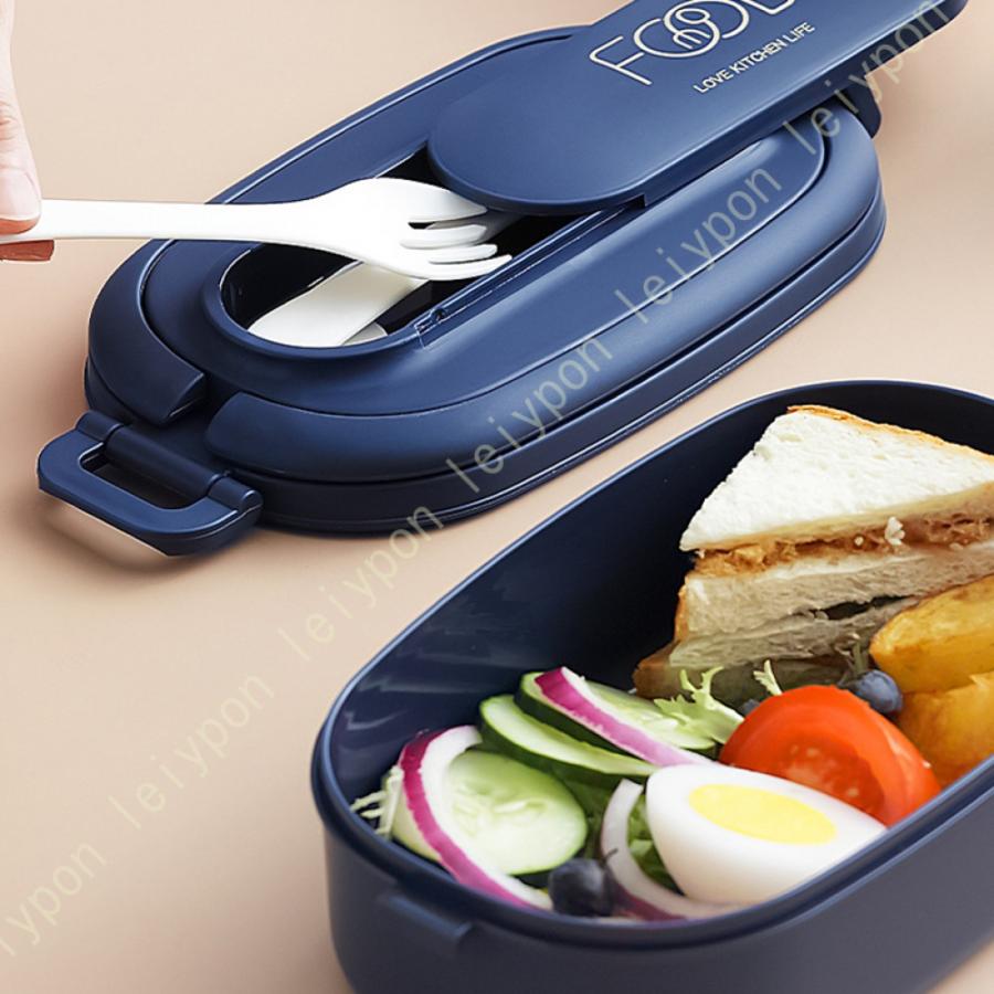 弁当箱 1550ml 女性用 二段弁当箱 大容量 仕切り収納 ランチボックス 容器 取り付け簡単 ドッキング式 おしゃれ 持ち運びしやすい 男性 学生 軽量 漏れ防止 :oyL-c1r ...