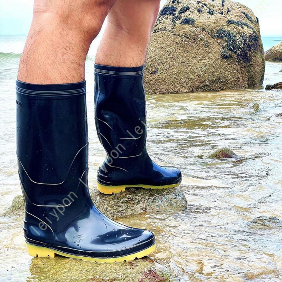 アウトドア レインブーツ 折りたたみ メンズ レディース 男女兼用 防水 防滑 長靴 ロング丈 おしゃれ レインシューズ 歩きやすい PVC 軽量 完全防水 無地 梅雨 : leiypon ...