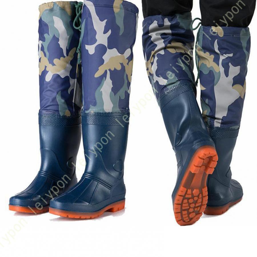 やわらかい レインブーツ メンズ ロング 長靴 完全防水 PVC 耐滑 防寒 防風 おしゃれ ウェーダー 雨 靴 シンプル 大きいサイズ 柔らかい 大人 男女兼用 : q01-e0p ...