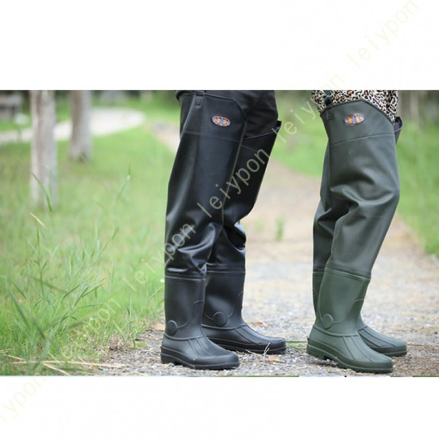 メンズ レインブーツ 長靴 折りたたみ 農作業 ロング 丈 防水 防滑 防水パンツ 釣り 作業 ニーハイブーツ 田植え ウェーダー PVC やわらかい 雨靴 :q01-e0p-A89RUTH ...