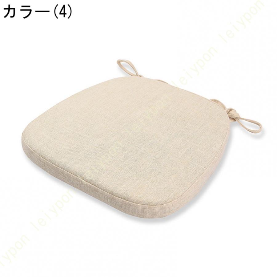 2枚/4枚/6枚 椅子クッション 紐付き 座布団 シートクッション おしゃれ 椅子用 低反発 ダイニングチェア用クッション 体圧分散 四季通用 滑り止め : leiypon - 通販 ...