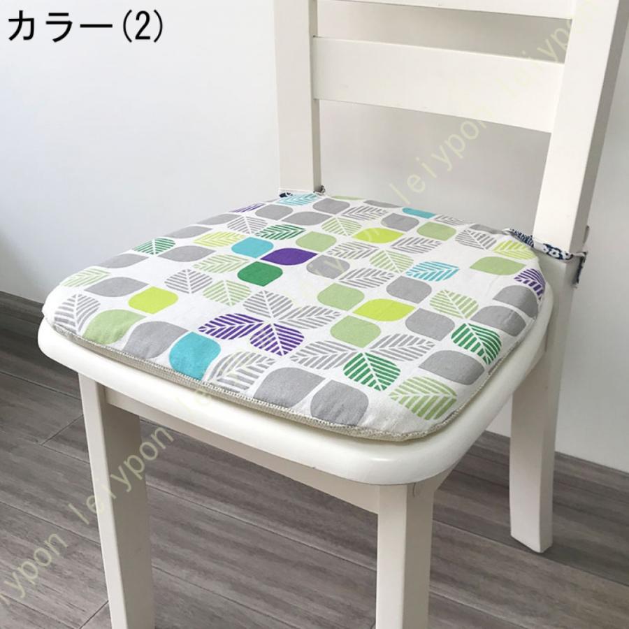 2枚/4枚/6枚 椅子クッション 紐付き 座布団 シートクッション おしゃれ 椅子用 低反発 ダイニングチェア用クッション 体圧分散 四季通用 滑り止め : leiypon - 通販 ...