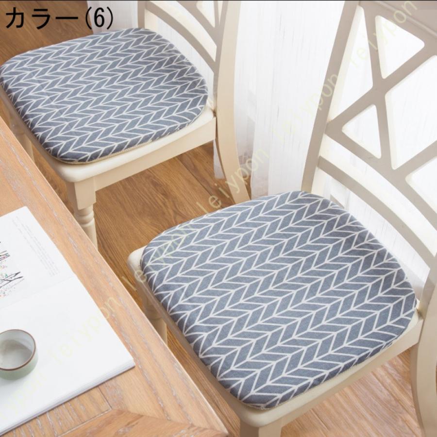 2枚/4枚/6枚 椅子クッション 紐付き 座布団 シートクッション おしゃれ 椅子用 低反発 ダイニングチェア用クッション 体圧分散 四季通用 滑り止め : leiypon - 通販 ...