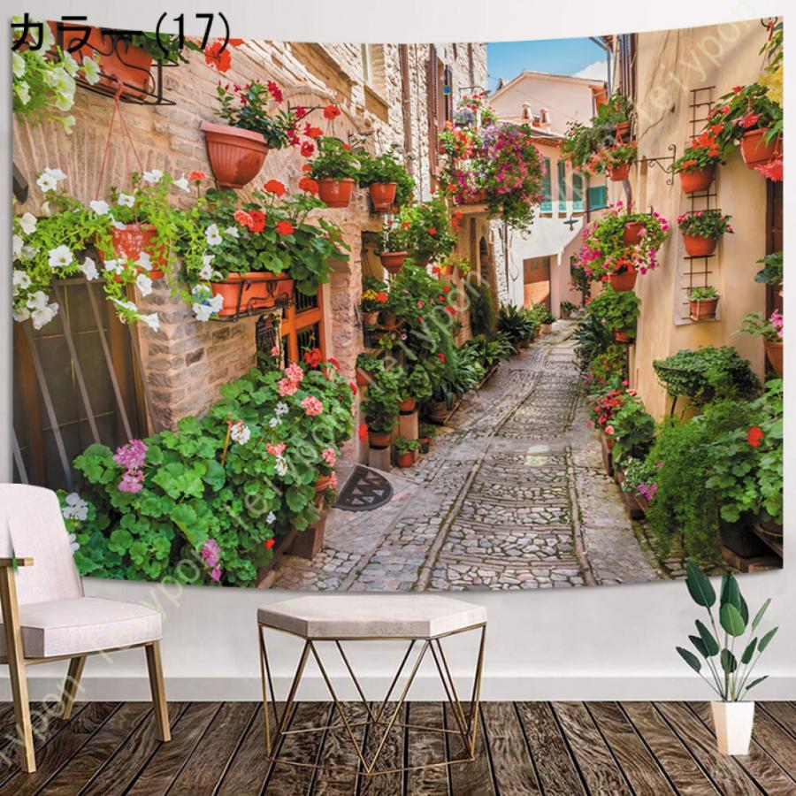 タペストリー 花柄 花と町 おしゃれ 北欧 壁飾り タペストリー 大判 窓カーテン インテリア 飾り 多機能 ホーム装飾 マルチカバー 薔薇柄 壁画 装飾布 : qwc-pe0-vrt1a ...