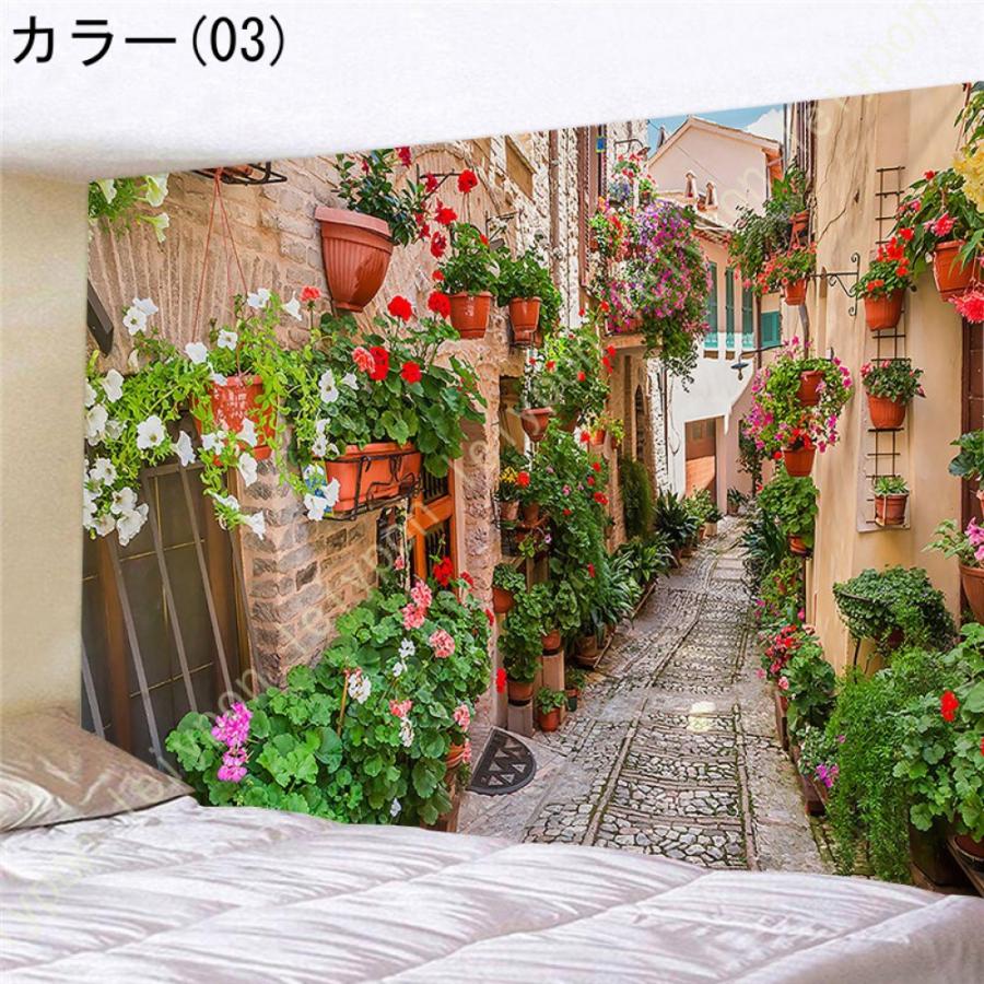 タペストリー 花柄 花と町 おしゃれ 北欧 壁飾り タペストリー 大判 窓カーテン インテリア 飾り 多機能 ホーム装飾 マルチカバー 薔薇柄 壁画 装飾布 : qwc-pe0-vrt1a ...
