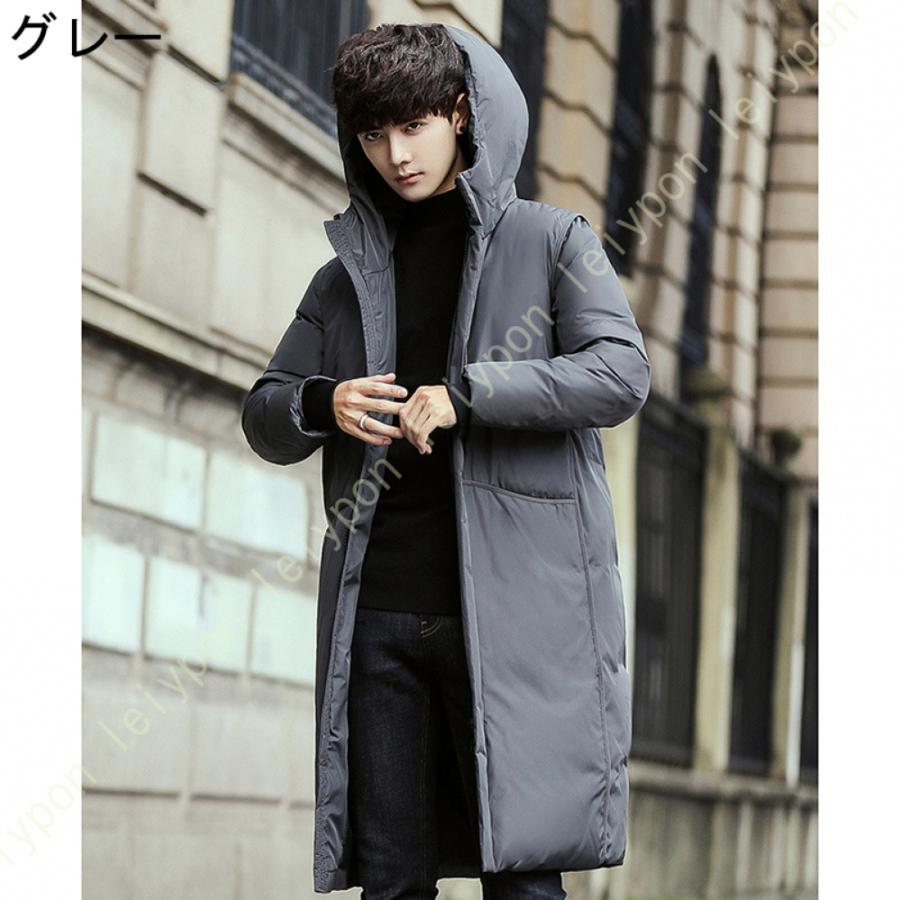 ダウンジャケット メンズ ダウンコート フード付き 着痩せ トップス 厚手 軽量 大きいサイズ ジッパー 無地 撥水 防寒 防風 アウター あったか OL 仕事着 :rbh-f1h-66JBL ...