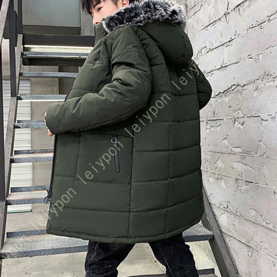 ダウンコート ハーフ丈 メンズ ダウンジャケット 長袖 厚手 細身 防寒 あったか ファーフード 保温 男性用 アウター おしゃれ 無地 中綿ダウンジャケット :rbh-f1h-66JOL ...