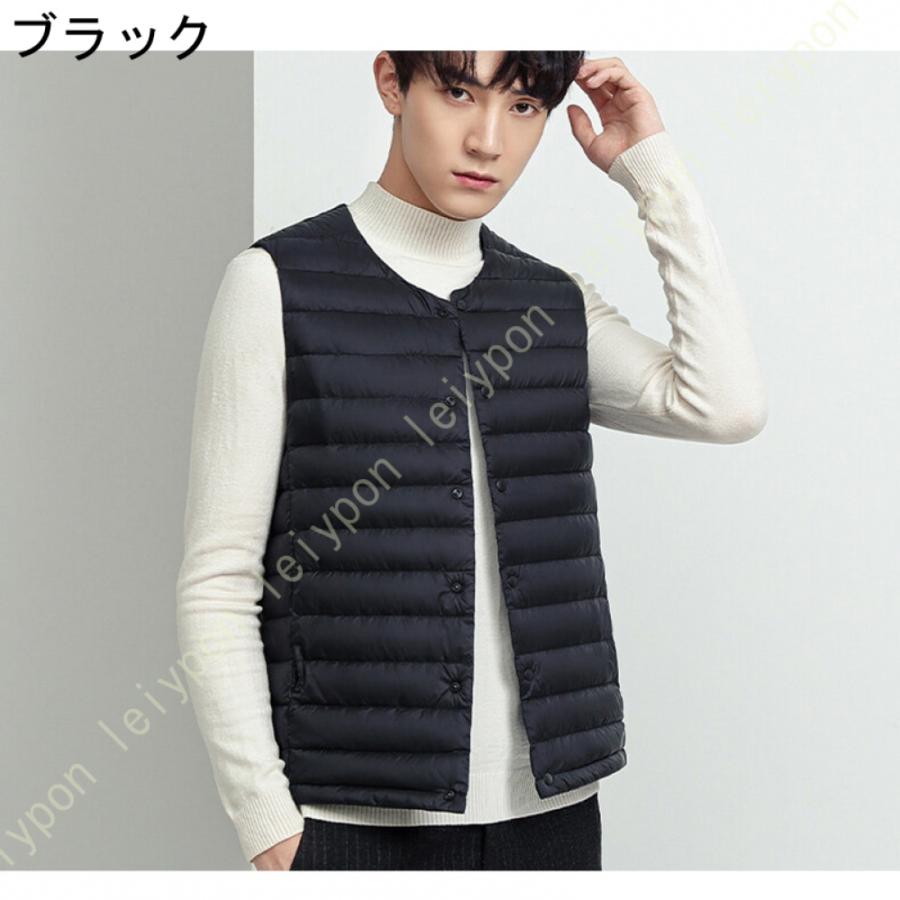 ダウンベスト ダウンジャケット Vネック メンズ ベスト 袖なしジャケット 大きいサイズ チョッキ 2WAY ノースリーブ アウトドア 防寒 暖かい 登山 お釣り : leiypon - 通販 ...
