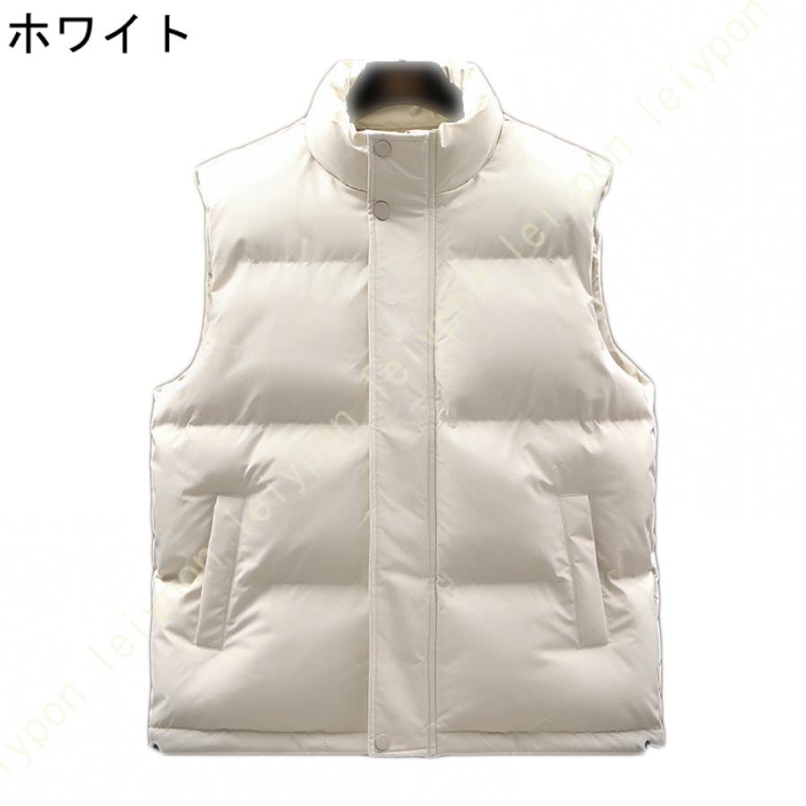 春秋冬 中綿ベスト ダウンベスト ベスト メンズ ジャケット 袖なし チョッキ 重ね着 冬物 厚手 防風 保温 防寒 あったかい スタンドカラー ショート 運転 出張 :rbh-f1h ...