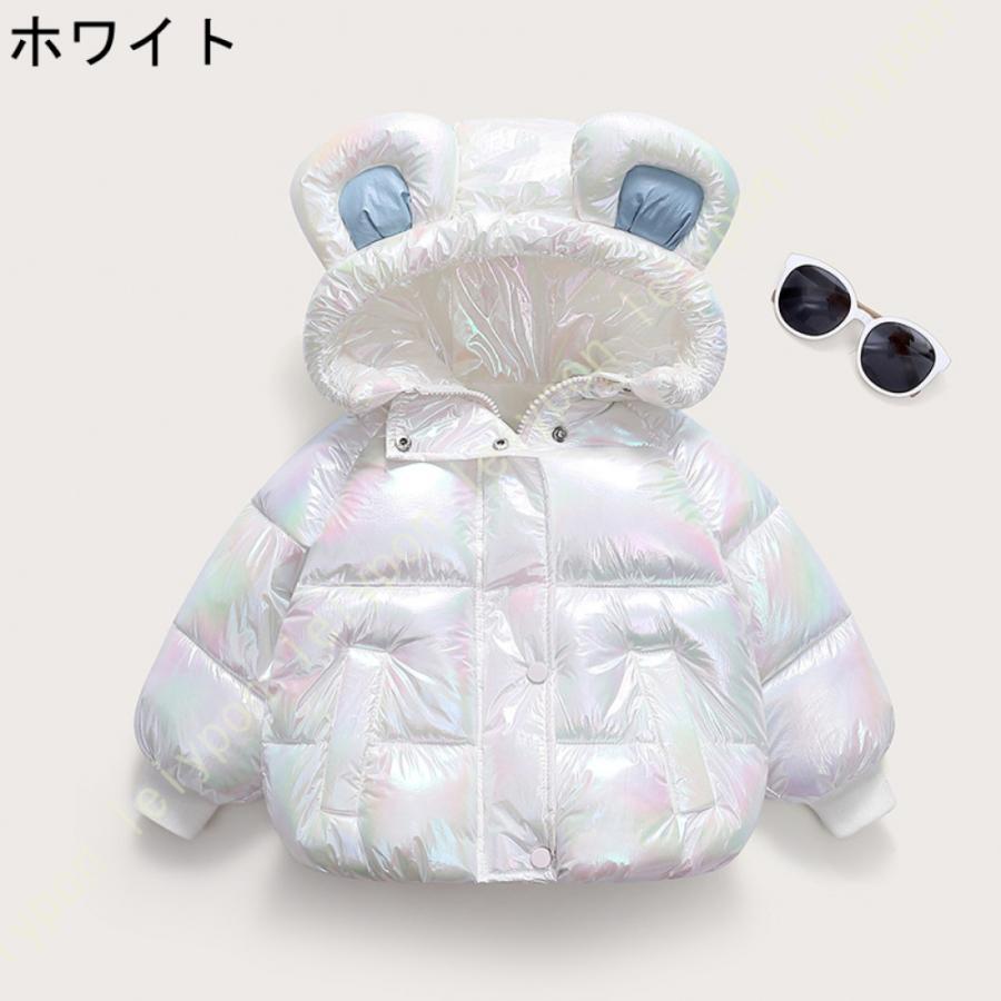 キッズ ダウンジャケット 子供服 男女兼用 中綿コート ライトダウン ベビー服 女の子 男の子 インナーダウン アウター ダウンコート 秋冬 フード付き 耳付き :rbh-f1h-IZ1BO ...