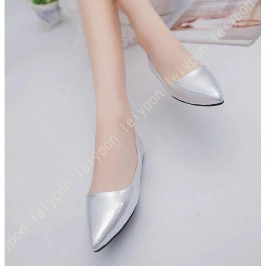 バレエシューズ パンプス 痛くない 幅広 3E ポインテッドトゥ 美脚 お洒落 軽量 旅行 走れるパンプス 歩きやすい ぺたんこ ローヒール 大きいサイズ : leiypon - 通販 ...