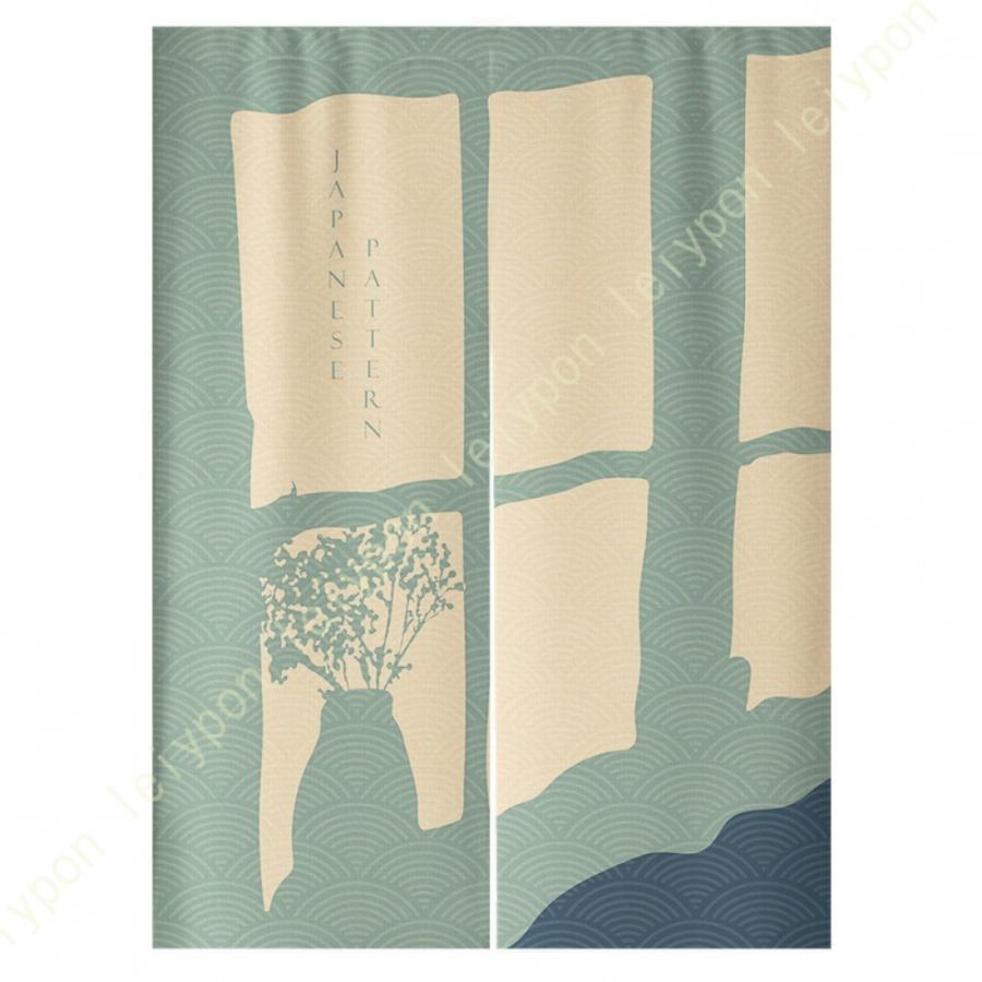 遮光 のれん ロング 間仕切り 幅80丈150cm 北欧風 漫画 アート 綿麻 リビングルーム ポーチ 洗面所 台所用 カーテン 半遮光 おしゃれ 天然素材 手描き 印刷 :s5L-f34 ...