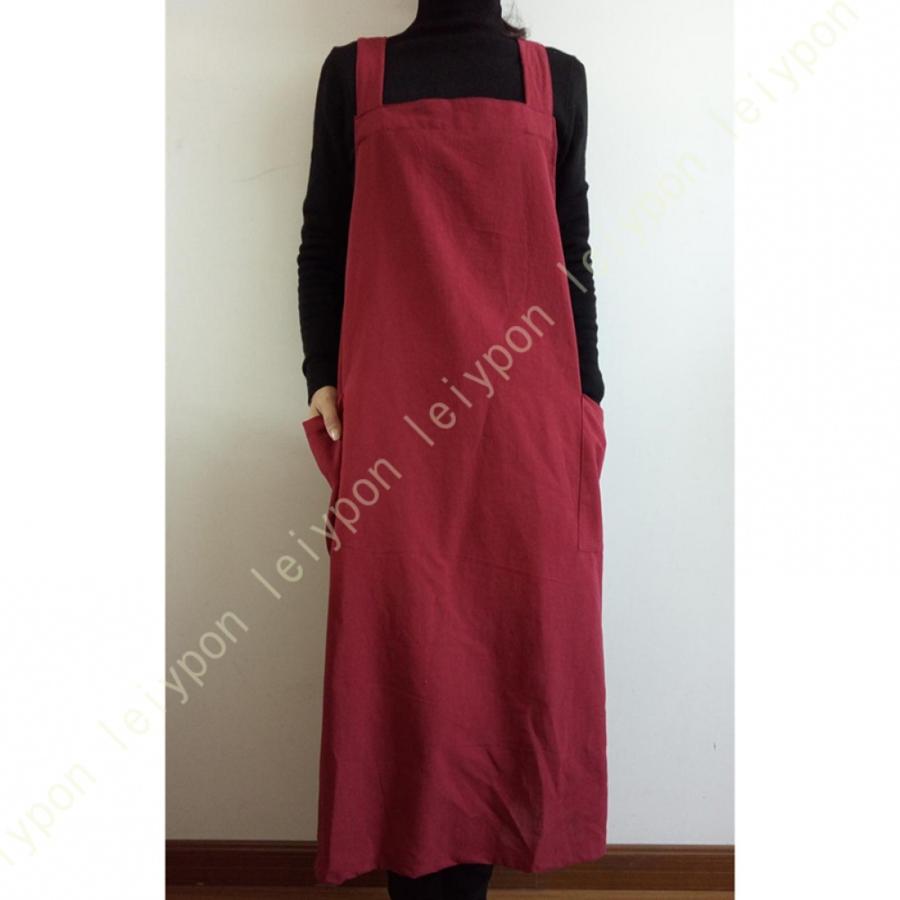 JCHJ エプロン バッククロス 着簡単 お尻が隠れる 多機能 ポケット レディース メンズ 可愛い 無地 シンプル ゆったりエプロン H型エプロン 女性用 母の日 : leiypon ...