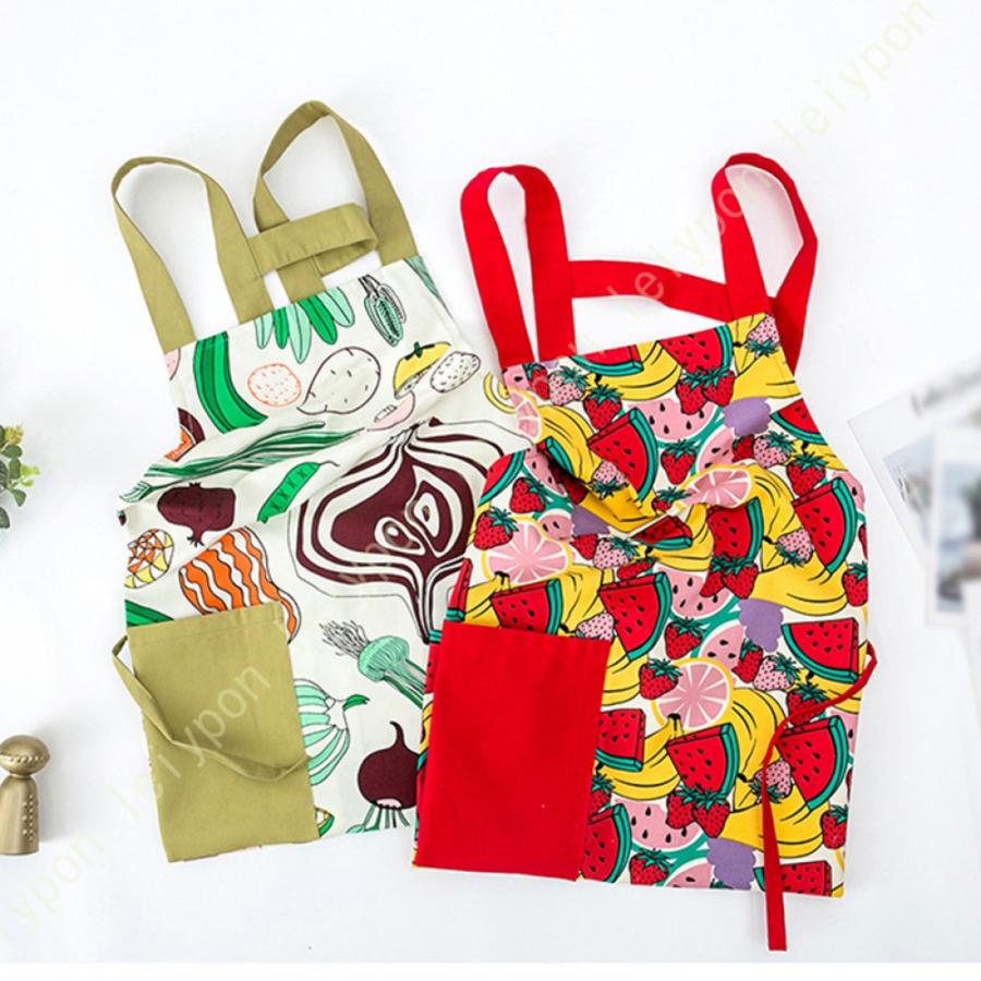 JCHJ エプロン 女性 エプロン 保育士 エプロン 植物柄 レディース メンズ 保育士エプロン おしゃれ H型 肩掛け エプロン ポケット付き カフェエプロン 家庭用 :sdY-9zN ...