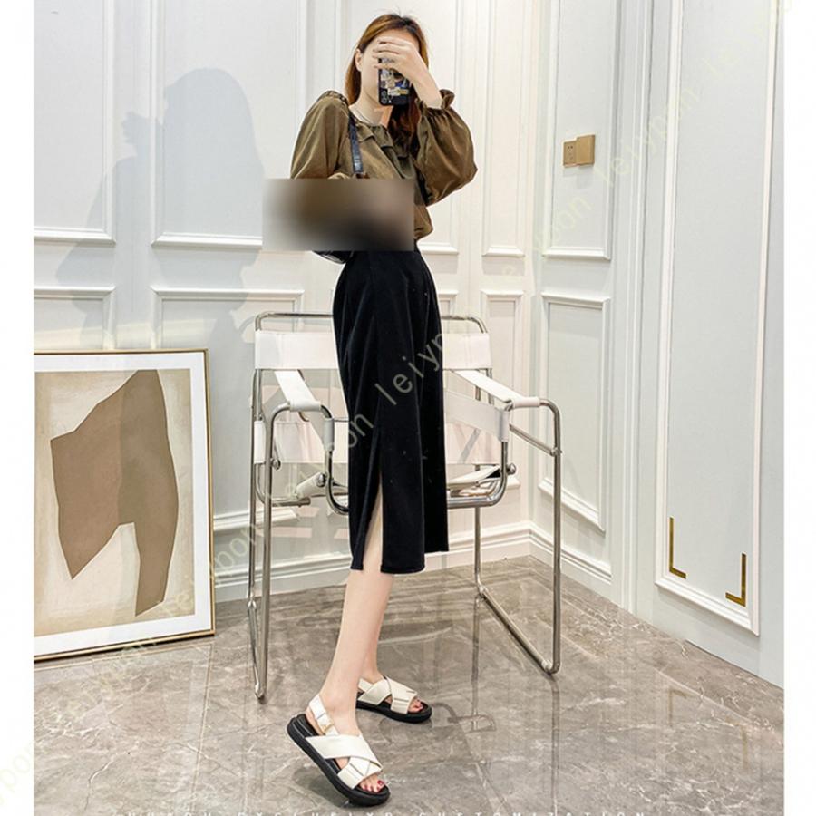 レディース 厚底 ストラップ ミュール サンダル 走れるサンダル 軽量 ウェッジソール サンダル 歩きやすい 春 夏 革 レトロ カジュアル クッション 柔らかい :soL-j18 ...