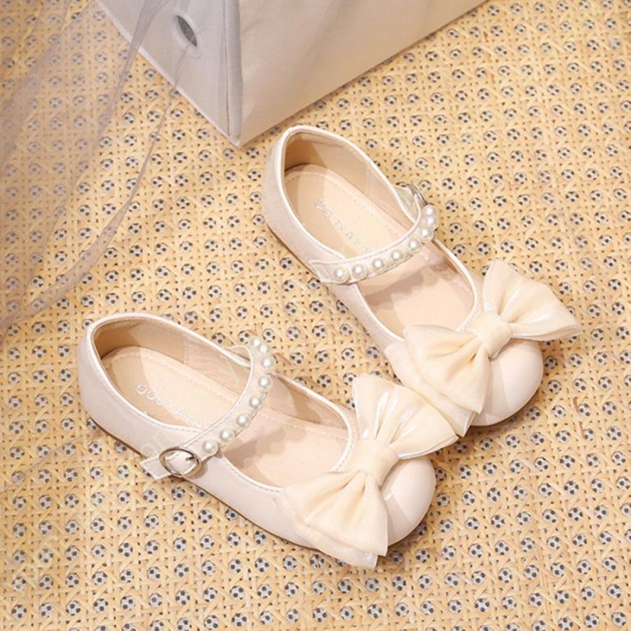 フォーマル靴 リボンモチーフ キラキラ パンプス キッズ ドレスシューズ フォーマルシューズ 子供 ガールズ おしゃれ 履きやすい やわらかい 合わせやすい :u2a-qoa-O5G33R ...