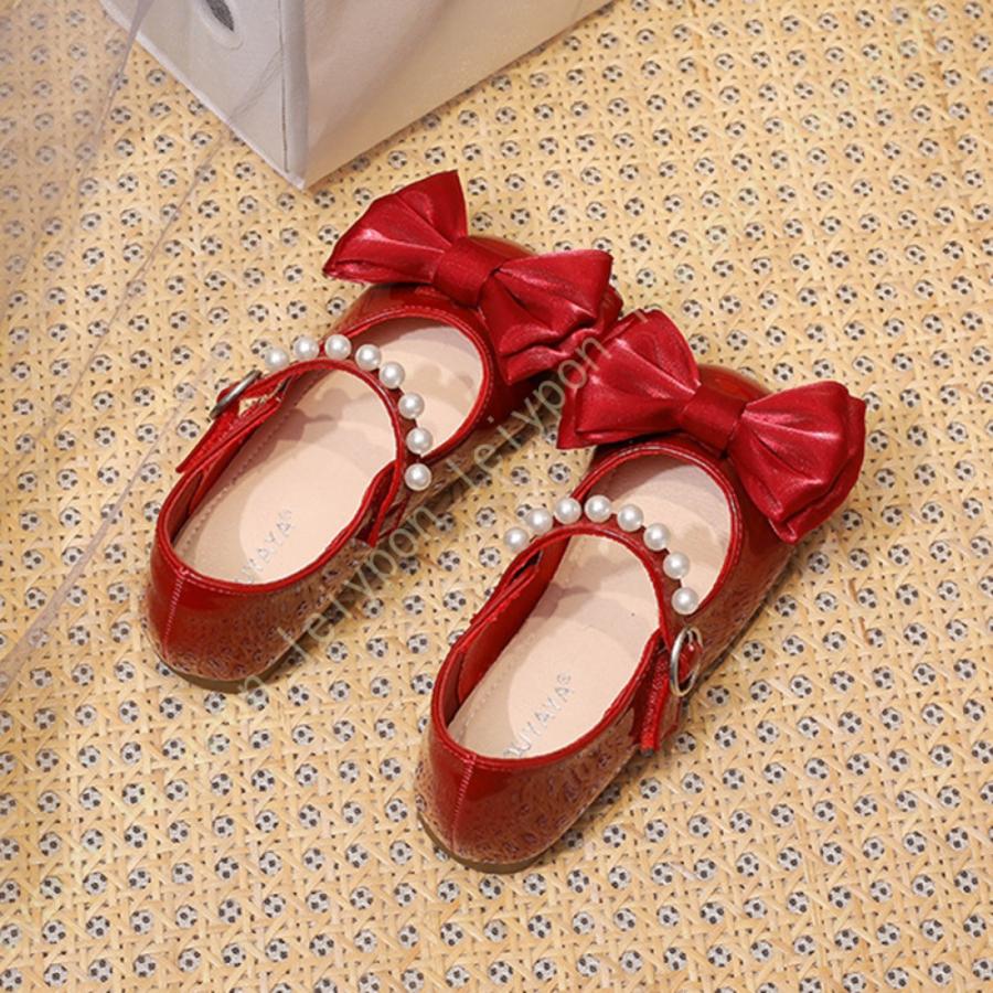 フォーマル靴 リボンモチーフ キラキラ パンプス キッズ ドレスシューズ フォーマルシューズ 子供 ガールズ おしゃれ 履きやすい やわらかい 合わせやすい :u2a-qoa-O5G33R ...