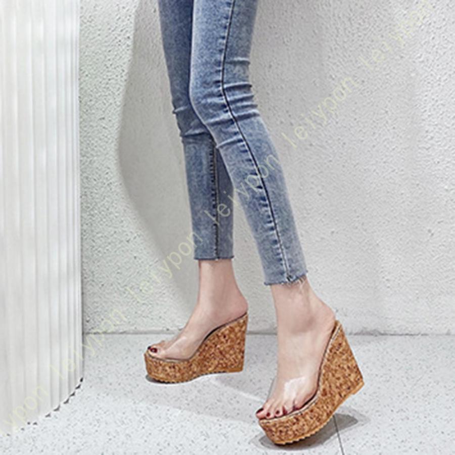 ウェッジソール サンダル レディース ミュール 厚底サンダル オープントゥ サボ ハイヒール ヒール 11cm 軽量 夏 ウェッジサンダル 厚底 カジュアル 安定感 : u2a-qoa ...