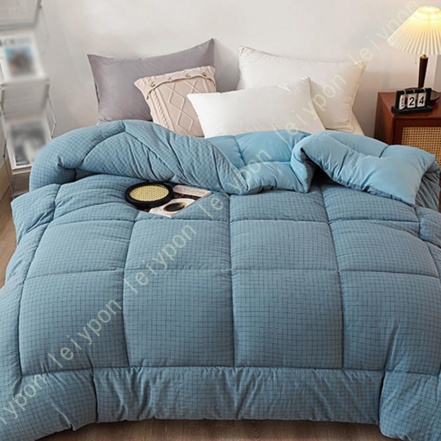 掛けふとん 温度調節 深い睡眠 はだかけ布団 キルティング 厚手 肌掛け布団 保温 シングル 冬用の布団 格子柄 冬の掛け布団 お昼寝布団 シンプル 来客用 :ut0-tco-8FJ6LO ...
