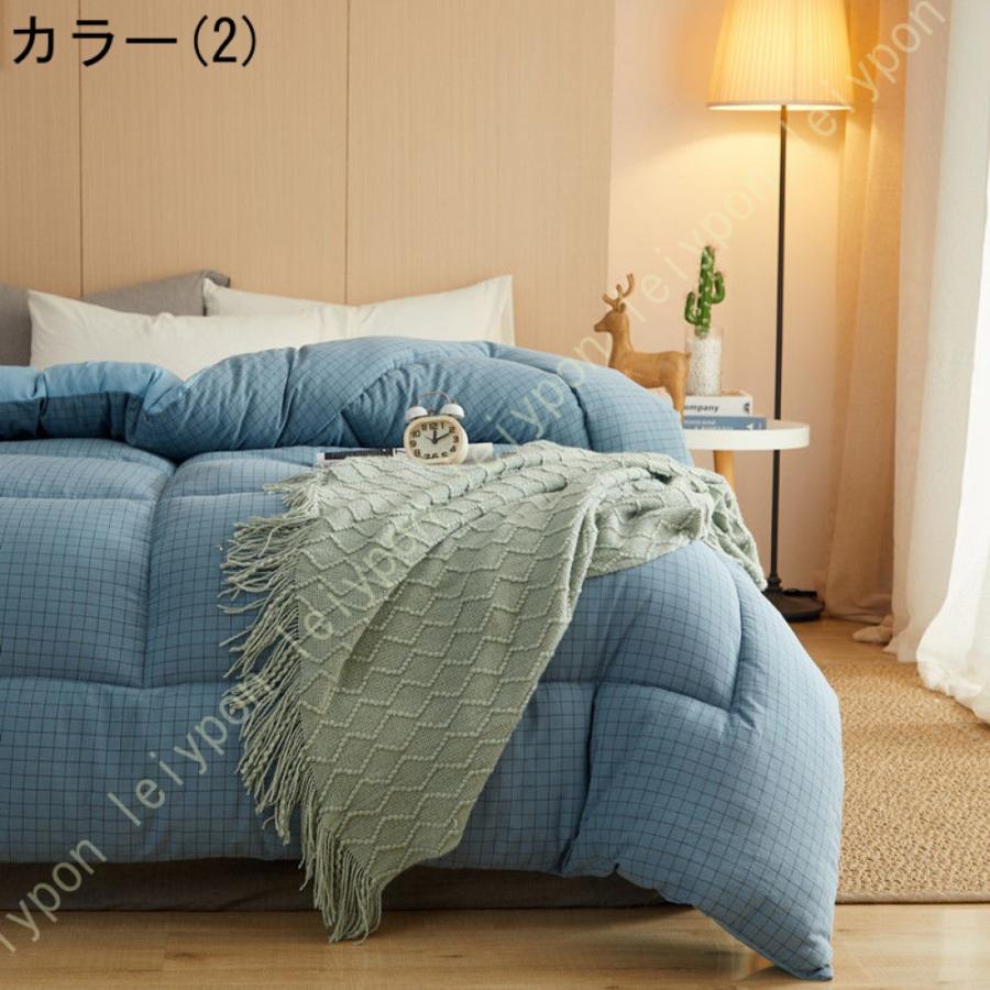 掛けふとん 温度調節 深い睡眠 はだかけ布団 キルティング 厚手 肌掛け布団 保温 シングル 冬用の布団 格子柄 冬の掛け布団 お昼寝布団 シンプル 来客用 :ut0-tco-8FJ6LO ...