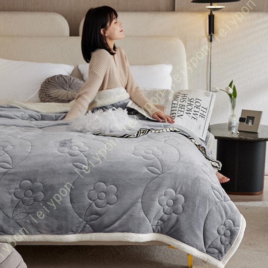 洗濯機OK かけ布団 シングル 肌掛け布団 心地よい 柔軟 はだかけ布団 暖かい ブランケット ダブル ボア毛布 保温防寒 厚掛け お肌に優しい 秋冬用の掛け布団 :ut0-tco-CPMOH ...