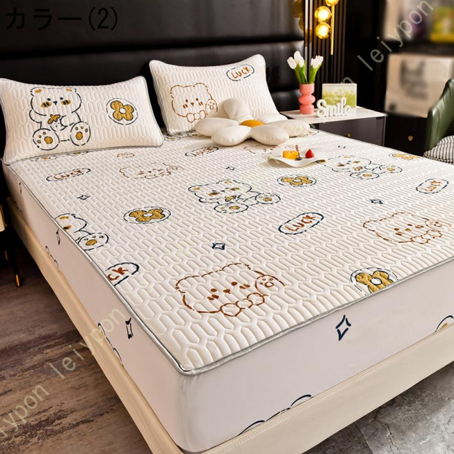 ひんやり敷きパッド シングル 1点 サラサラ 快適 抗菌防臭・防ダニ加工 パッド一体型ボックスシーツ 毛玉になりにくいシーツ ベッドパッド 強化ゴムバンド付き : ut0-tco-n8b6w ...