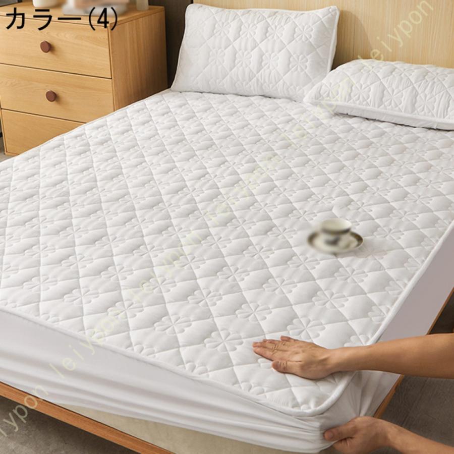 マットレスパッド シングル ボックスシーツ ベッドパット 洗濯機対応 通年使える シワになりにくい お手入れ簡単 ベッド敷きパッド 敷きパッド :ut0-tco-N8J6J:leiypon ...