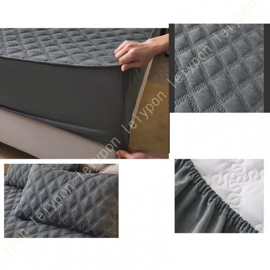 ボックスシーツ ワイドキング 一体型 中綿入り 敷きパッド 一体型 ベッドパット シーツ シングル 敷パッド セミダブル 寝心地アップ 敷きふとんカバー : ut0-tco-n8jlb ...